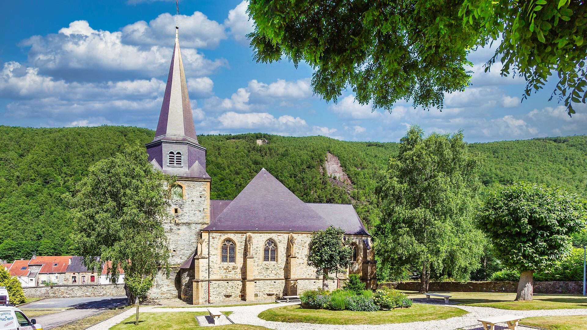 Kerk Saint-Léger in Monthermé - fresco's uit de 16de eeuw - Ardennen.nl